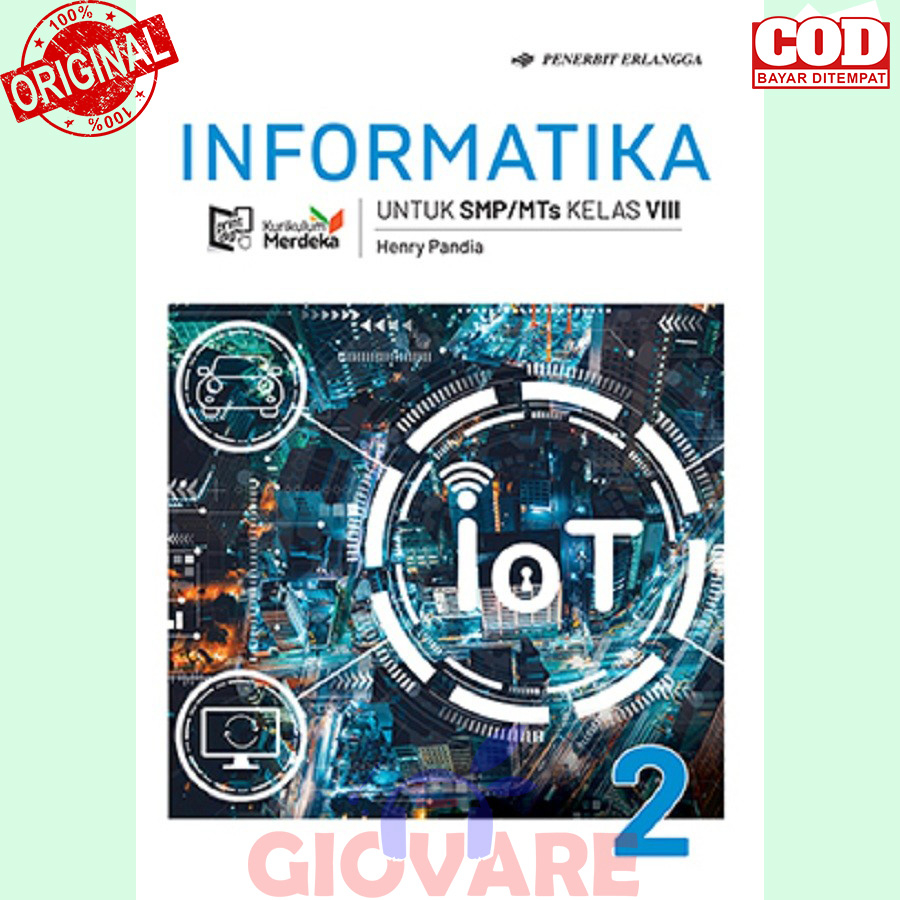 Jual BUKU INFORMATIKA KELAS 8 ERLANGGA KURIKULUM MERDEKA ORIGINAL ...