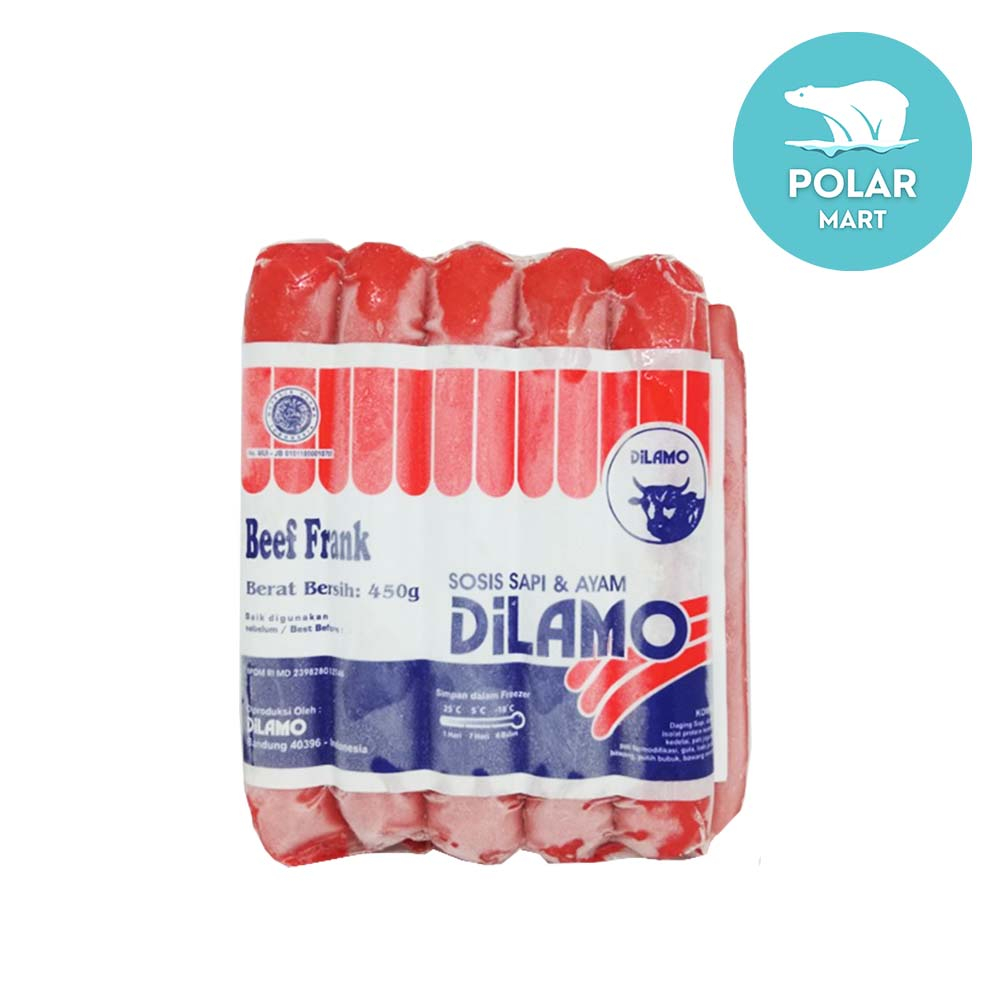 Jual Dilamo Beef Frank Sosis Ayam & Sapi 450 Gram (FROZEN FOOD BANDUNG ...