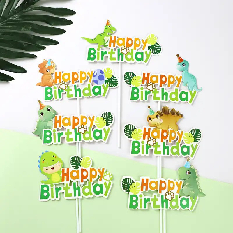 Jual TOPPER KERTAS DINO HBD | Shopee Indonesia