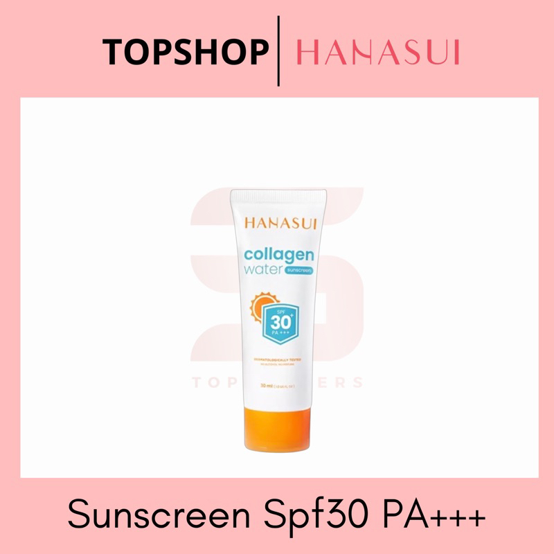 Jual Hanasui Collagen Water SUNSCREEN SPF 30 PA+++ (PUTIH) | Shopee ...