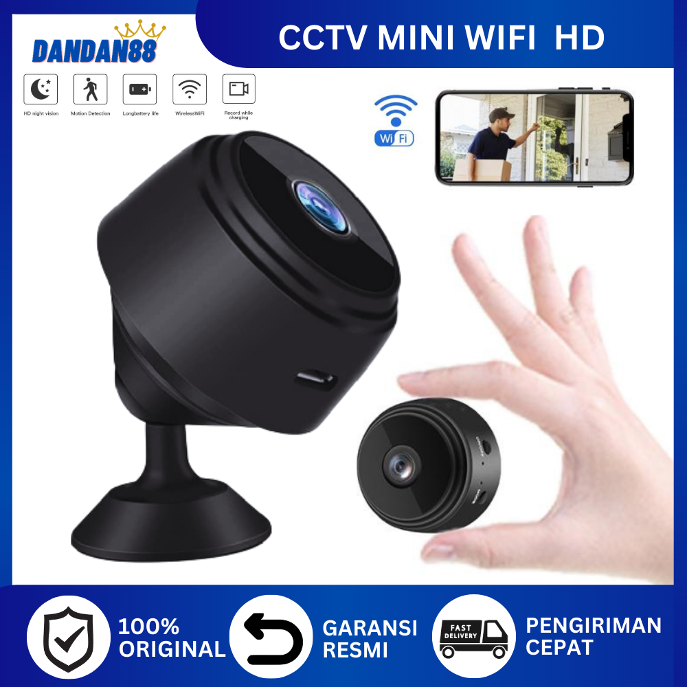 Jual Kamera Mini Cctv Wifi Camera Mini Tersembunyi Pengintai Keamanan ...