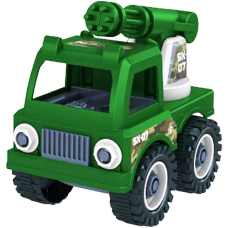 Jual EMCO MIGHTY MACHINES BUILDABLES GUN TRUCK / MOBIL MAINAN EMCO ...