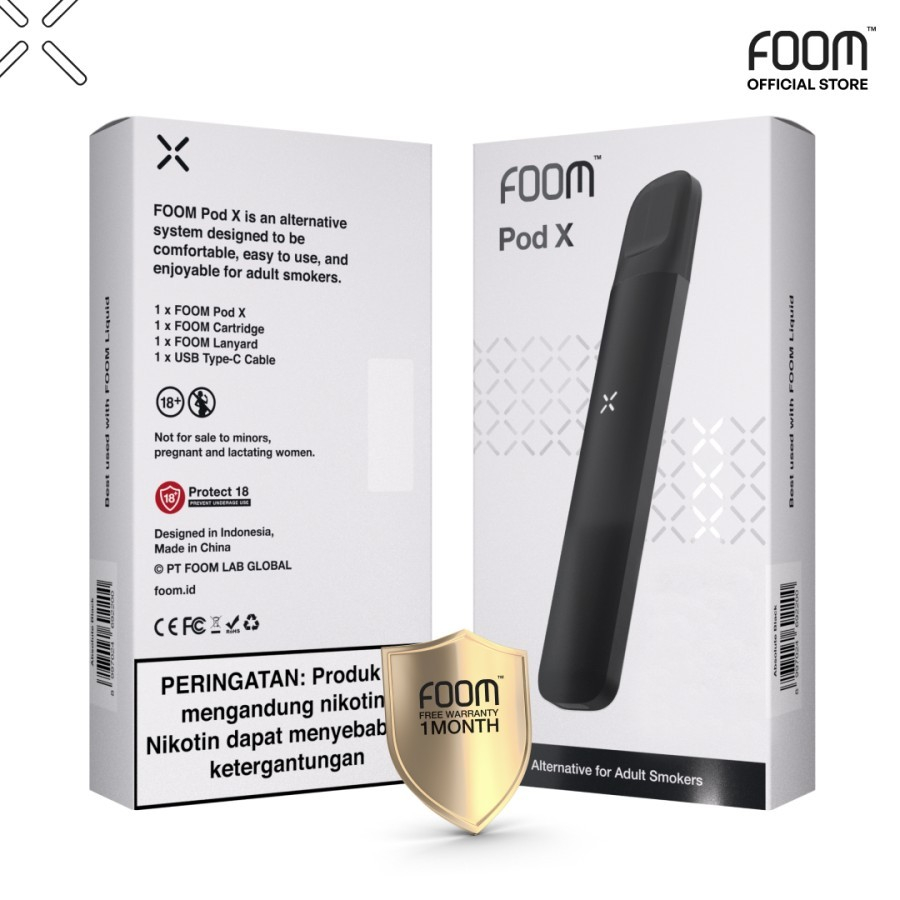Jual Foom X 580mAh Pod Kit by Foom Lab | Shopee Indonesia