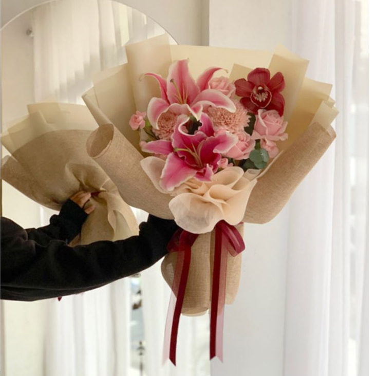 Jual BOUQUET BUNGA "Bouquet Amey" ( FRESH FLOWER/BUNGA ASLI/BUNGA SEGAR ...