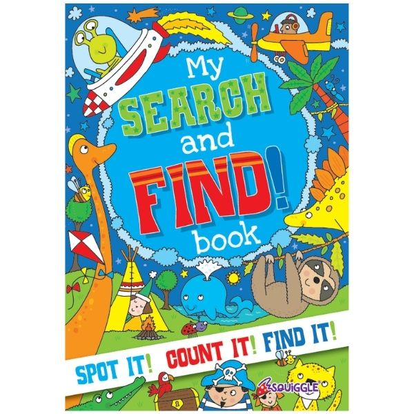 Jual [Squiggle] UK My Search and Find Book Blue | Shopee Indonesia