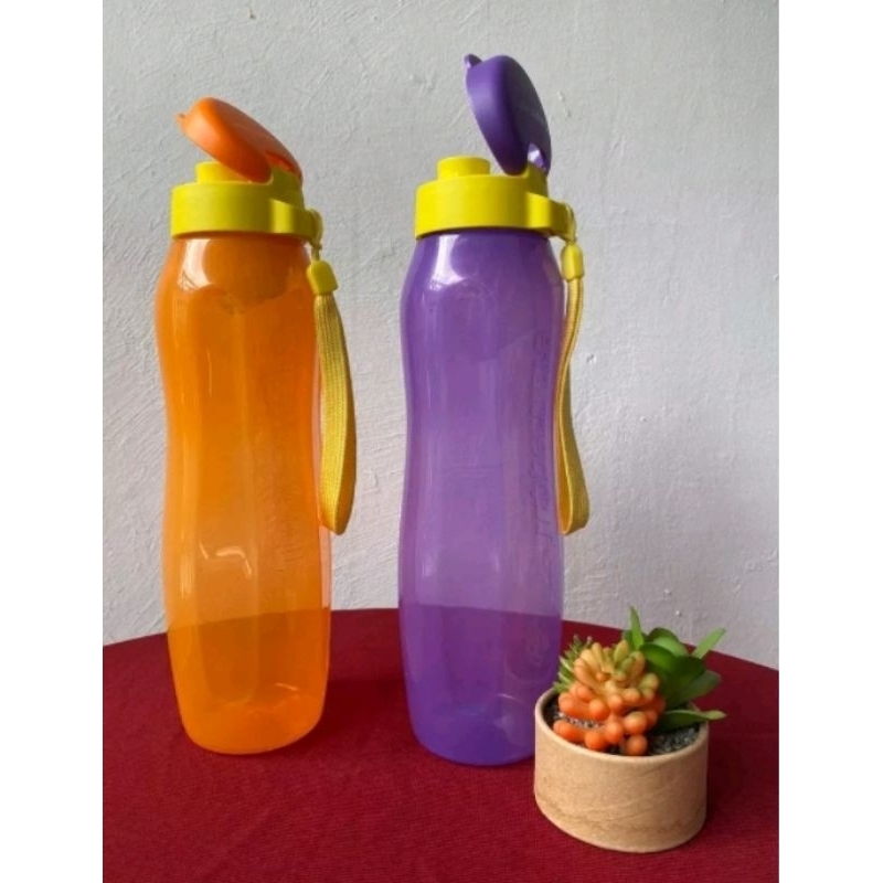 Jual Botol eco / eco bottle 1liter tupperware tutup flip 1pcs | Shopee ...