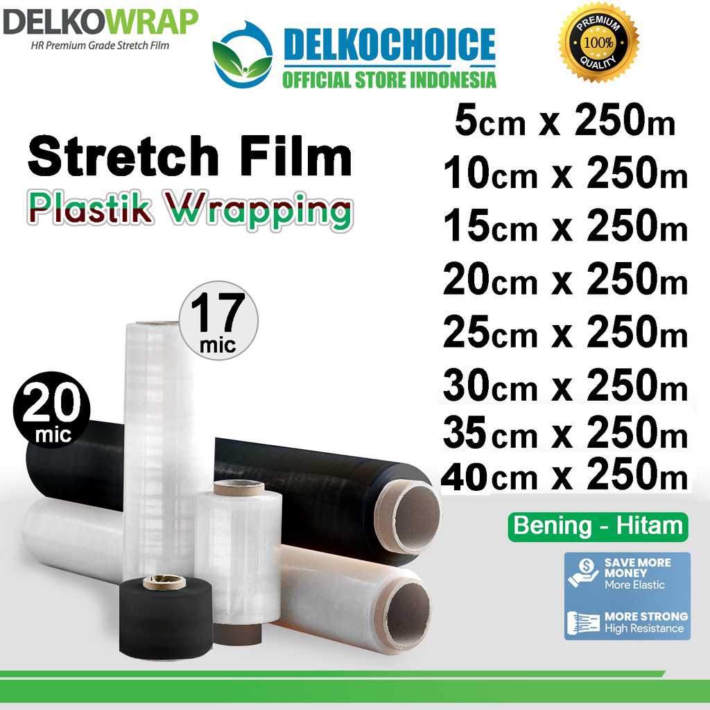 Jual Plastik Wraping Stretch Film 250m DELKOWRAP Wrapping Pembungkus ...