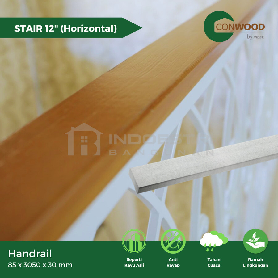 Jual Conwood Handrail Tangga / Conwood Handrail Tangga(85x3050x30 mm ...