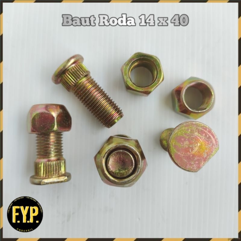 Jual Baut Roda Dan Mur 14x40 Motor Viar Karya kaisar Nozomi Jialing ...