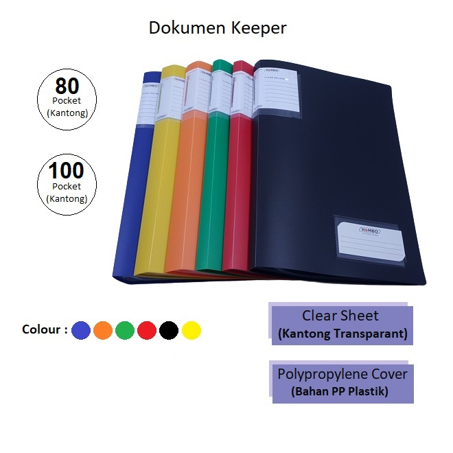 Jual Map Plastik / Clear Holder / File Dokumen Keeper F4 Folio 80 100 ...