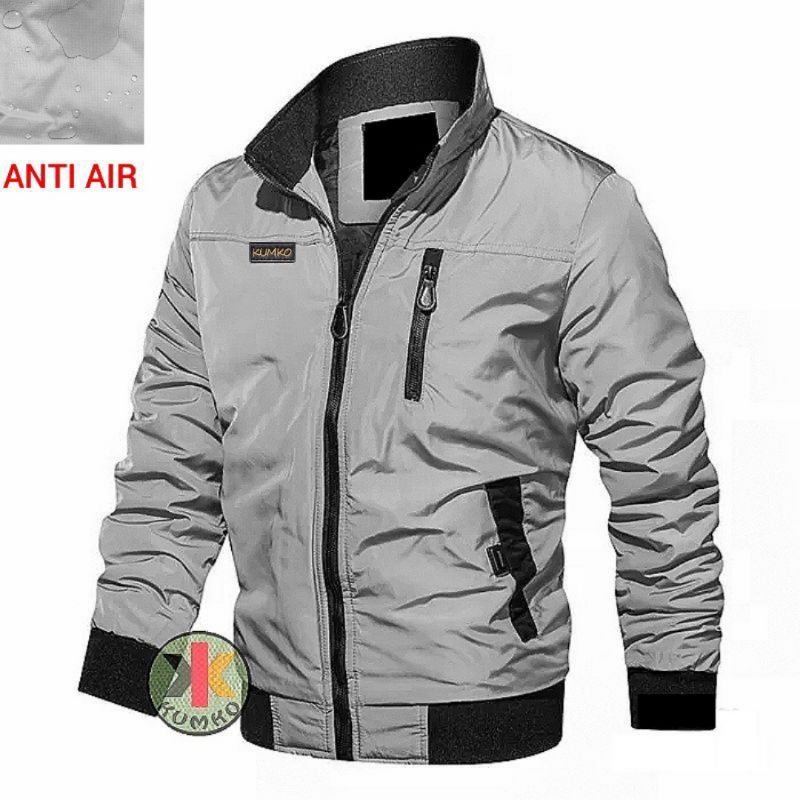 Jual JAKET PRIA PARASUT ANTI AIR ANTI ANGIN SIMPLE OUTDOOR BOMBER ...
