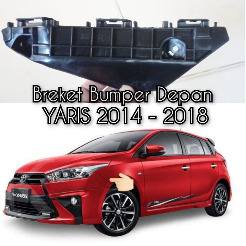 Jual Breket Bracket Bumper Bemper Depan Yaris 2014 2015 2016 2017 ...
