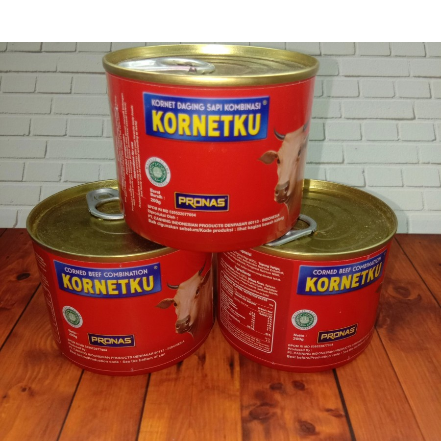 Jual Kornetku Pronas Corned Beef 200 gr / Kornetku Pronas Kornet Sapi ...