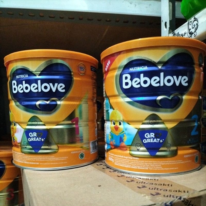 Jual susu bebelove tahap 1 dan tahap 2 kemasan 800gr exp 2025 | Shopee ...