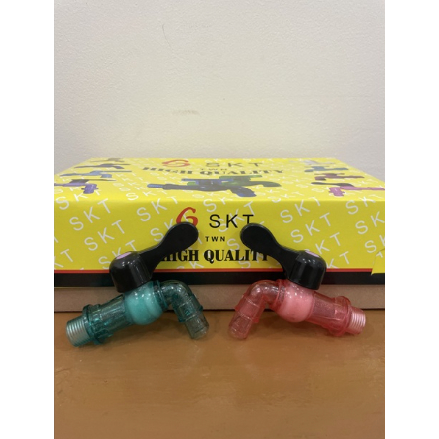 Jual Kran Keran Air PVC Engkol Warna Transparan Kran Tembok Taman SKT 1 ...