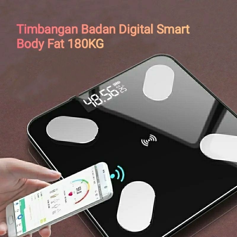 Jual BS99 Timbangan Badan Digital Kaca Tempered Glass Scale Android ...