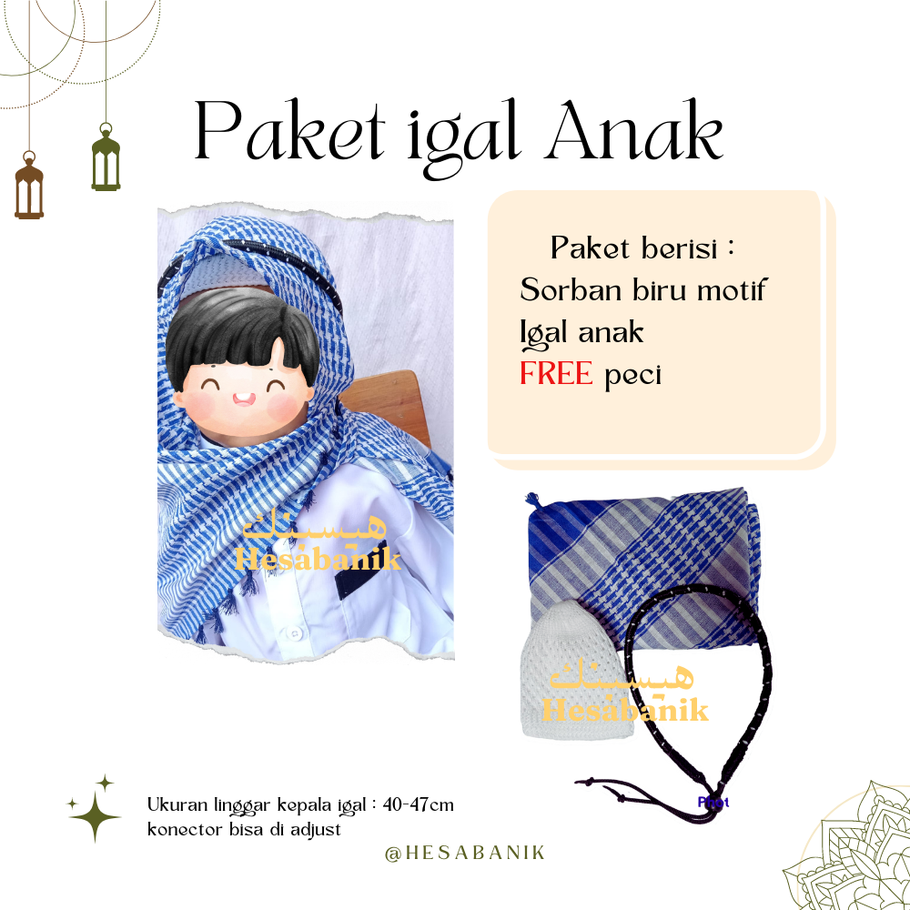 Jual PROMO !!! IGAL SORBAN DEWASA / IGAL ARAB / PENGIKAT SORBAN KEPALA ...