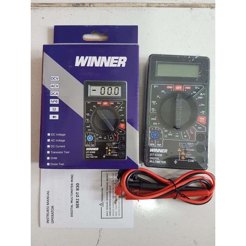 Jual Multitester digital winner avo meter digital DT830b | Shopee Indonesia