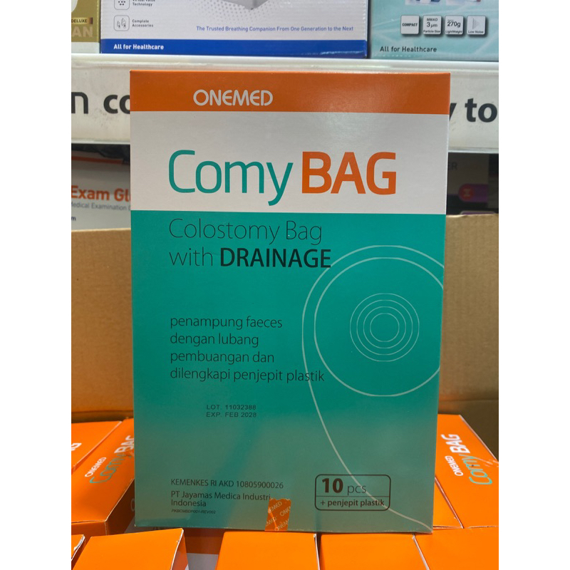 Jual colostomy bag with drainage comy bag onemed / kantong colostomi ...