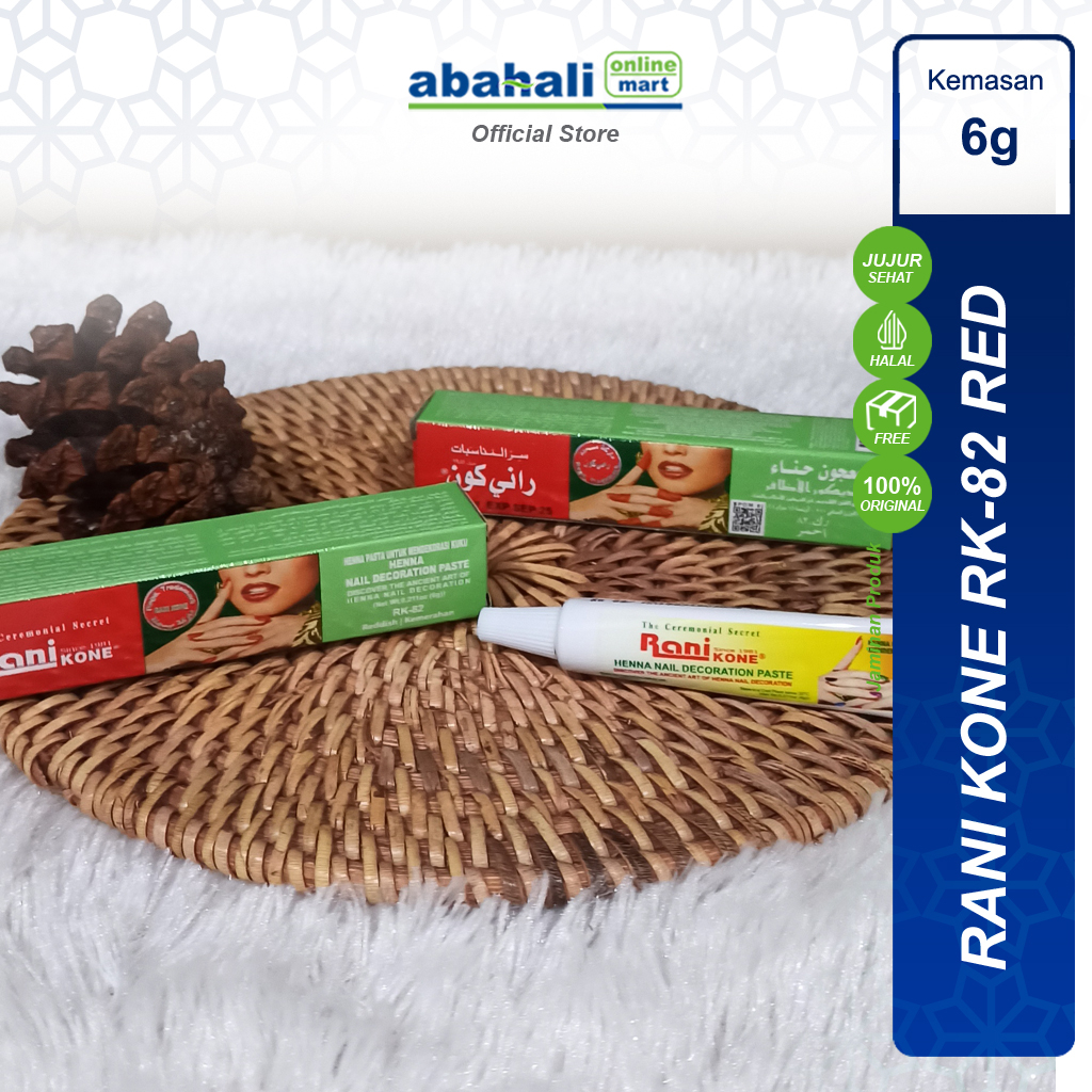 Jual Heena/Henna Tangan Rani Cone RK Aneka Warna India Herbal ...