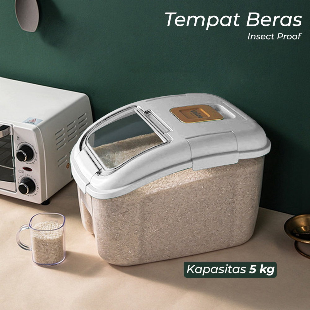 Jual Tempat Beras Rice Container Box Insect Proof 5KG | Shopee Indonesia