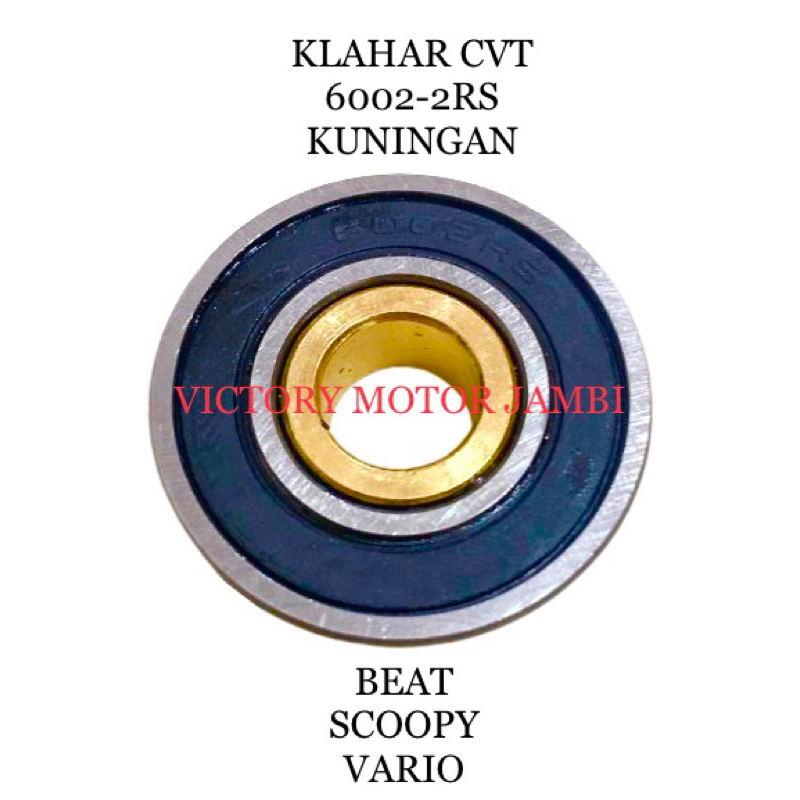 Jual KLAHAR LAHER BEARING CVT KUNINGAN BEAT SCOOPY VARIO 6002 2RS POLOS ...