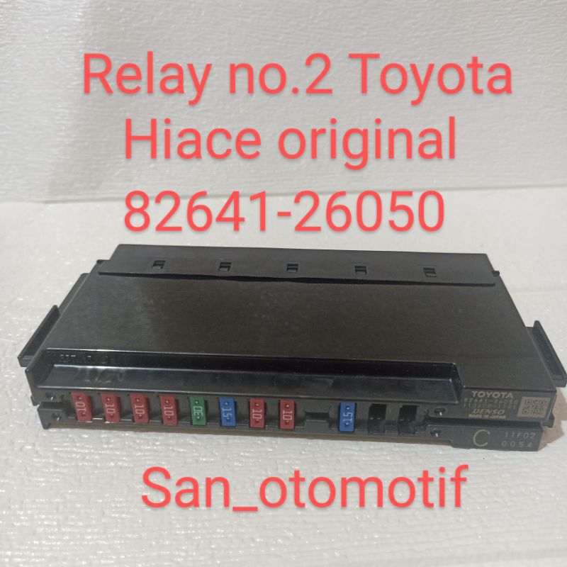 Jual Relay integration No.2 Toyota Hiace original 82641-26050 | Shopee Indonesia