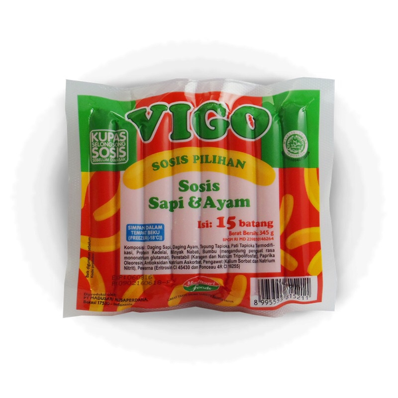 Jual VIGO BEEF SOSIS ISI 15 PCS 330 GR / Sosis Sapi | Shopee Indonesia