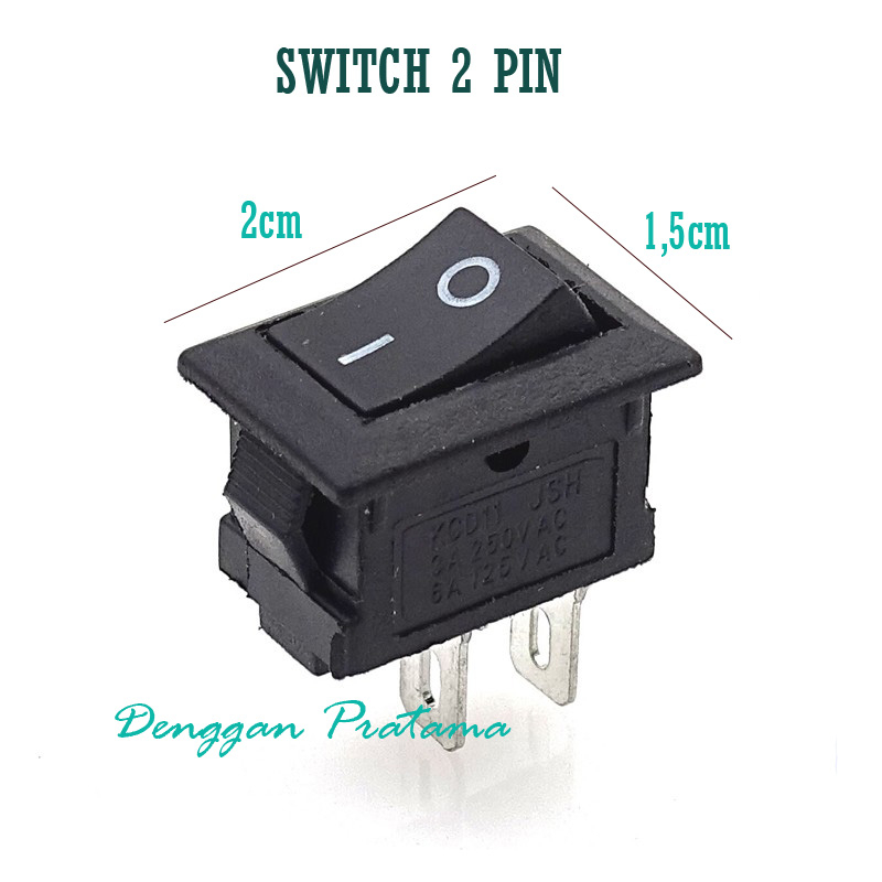 Jual Rocker Switch 2 Pin Saklar Tombol Mini 2 Kaki | Shopee Indonesia