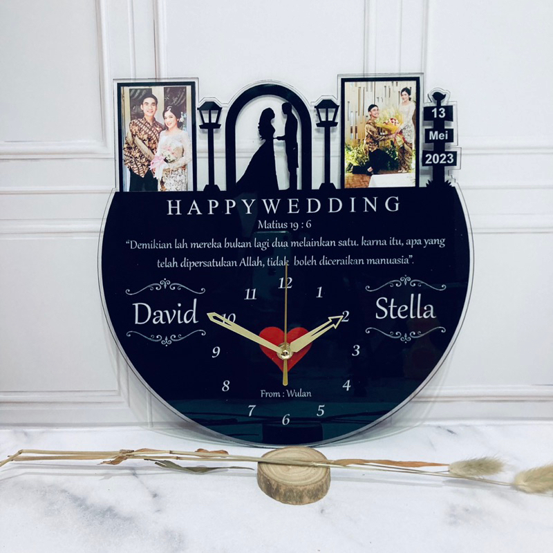 Jual Kado Pernikahan Kristen Katolik Custom Bonus Box Kado dan Pita ...