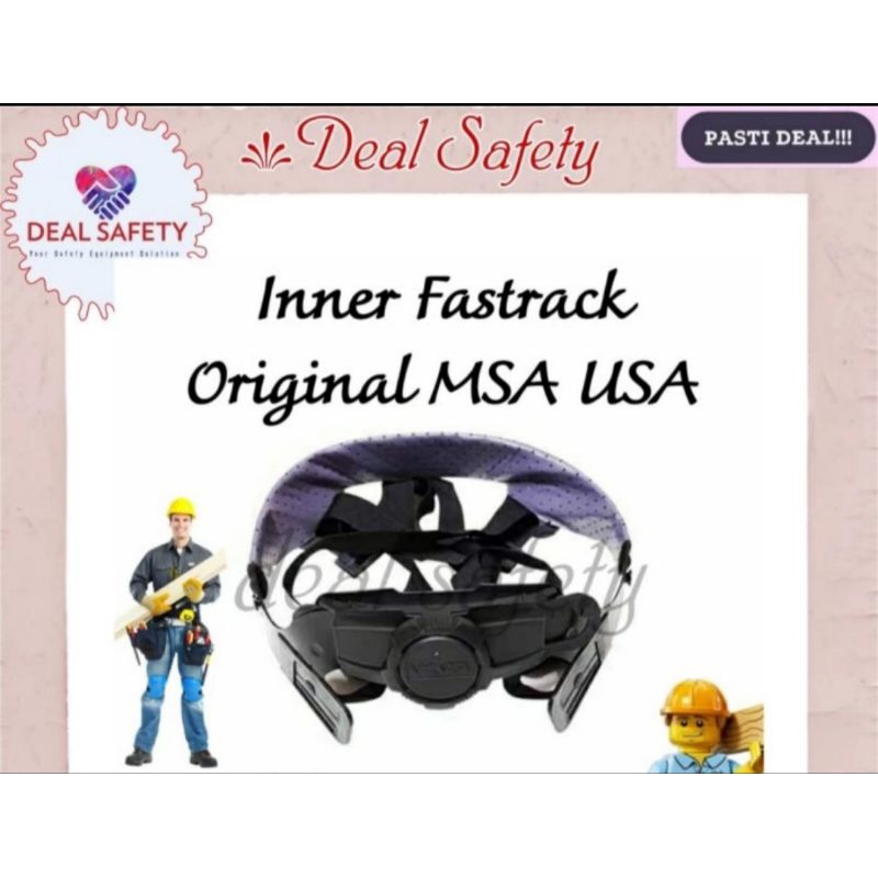 Jual Fast Inner/ dalaman helm safety model V gard merk MSA ORIGINAL ...