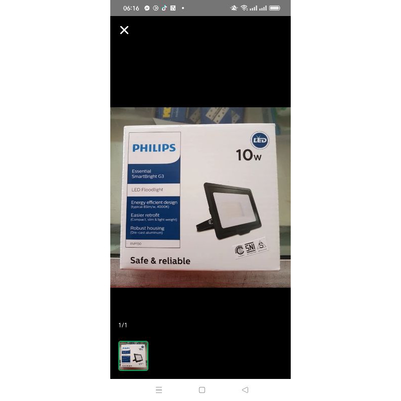 Jual lampu sorot bvp150 10w led flood light philips | Shopee Indonesia