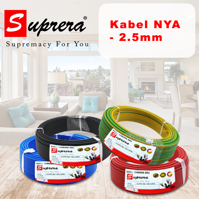 Jual Kabel Listrik Suprera / Kabel NYA 2.5mm / Kabel Tunggal Tembaga ...