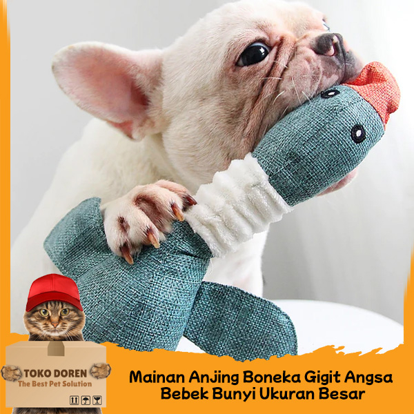 Jual Mainan anjing boneka gigit angsa bebek bunyi ukuran besar | Shopee ...