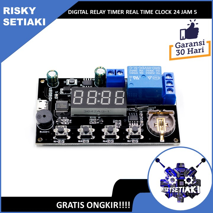 Jual DIGITAL RELAY TIMER REAL TIME CLOCK 24 JAM 5 MODE WAKTU | Shopee Indonesia