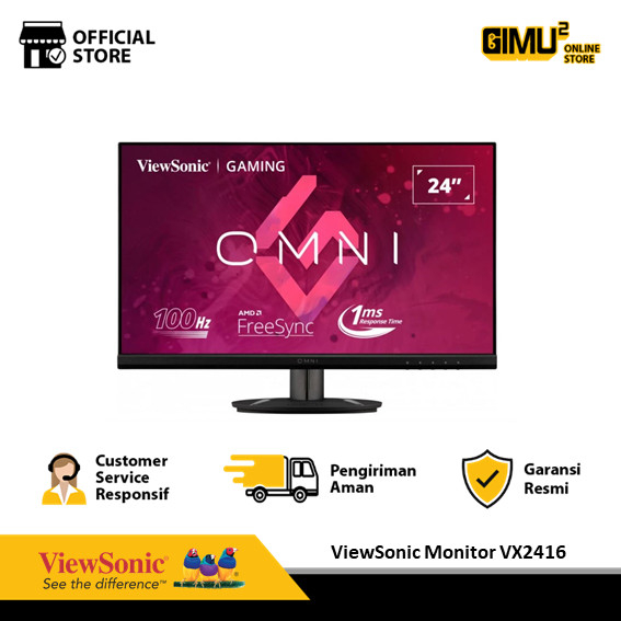 Jual ViewSonic Monitor LED Gaming VX2416 24" IPS 100Hz 1ms FHD | Shopee ...