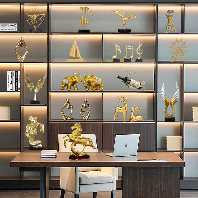 Jual (PJ-012) PAJANGAN GOLD LEMARI / HIASAN KANTOR / PAJANGAN MEWAH ...