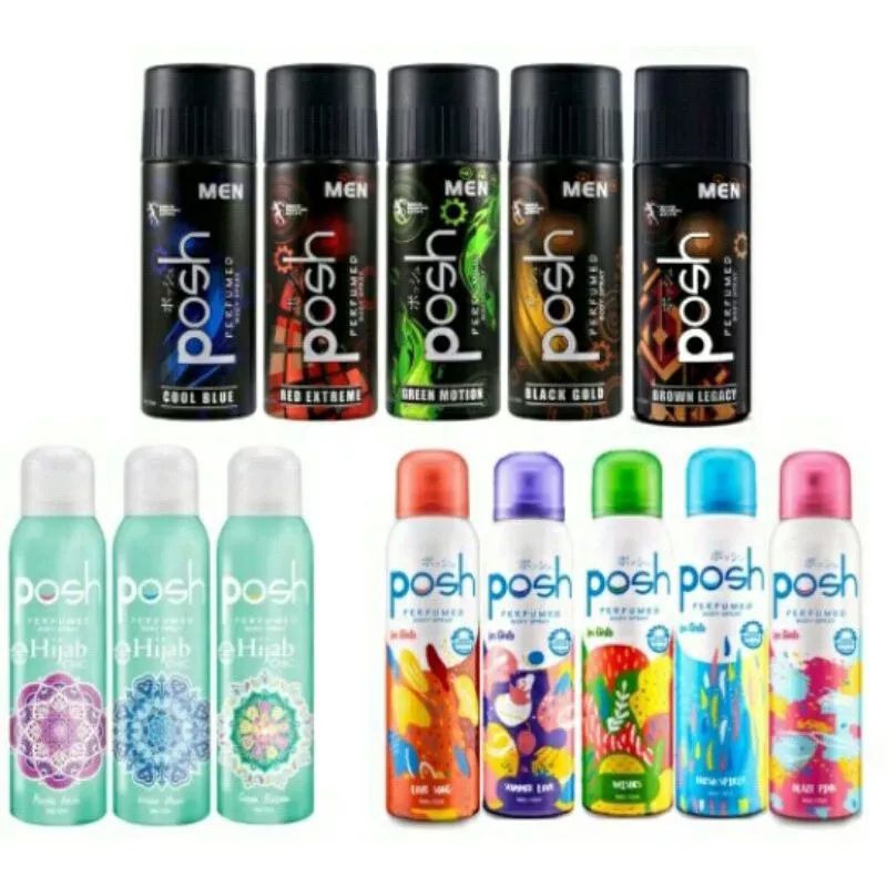 Jual Body Spray Posh Men/Posh Girl/Posh Hijab150ml | Shopee Indonesia