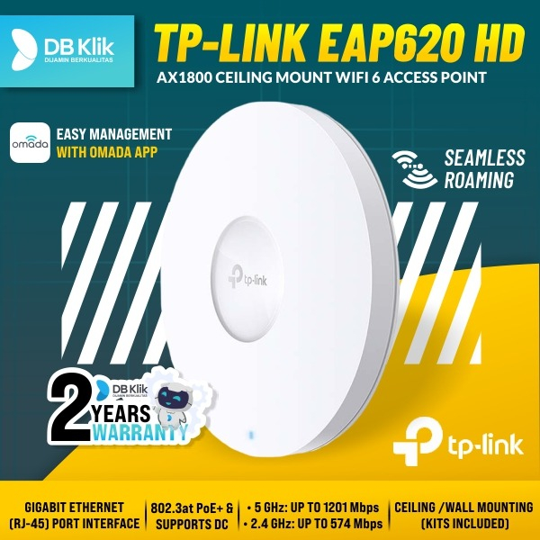 Jual Access Point Tp-Link Eap620 HD AX1800 Ceiling Mount WiFi 6 - Eap ...