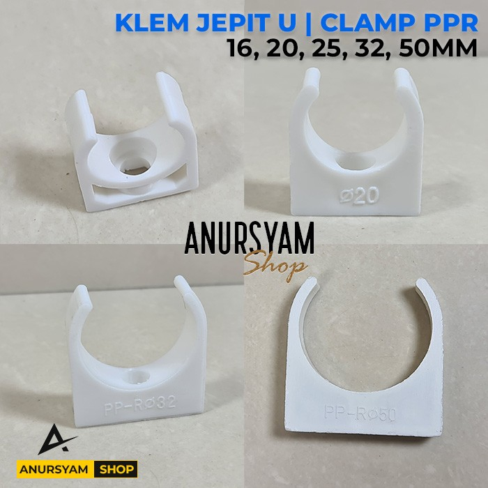 Jual Klem Pipa PPR | Clamp 5/8 1/2 3/4 1 2 in | Klem Jepit U Pipa ...