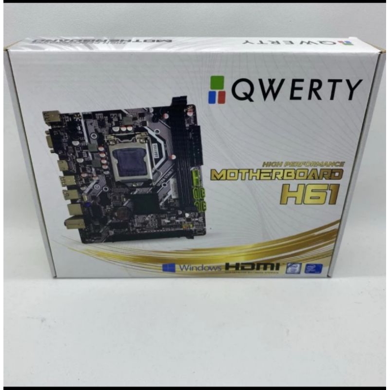 Jual MOTHERBOARD QWERTY H61 LGA 1155 | Shopee Indonesia
