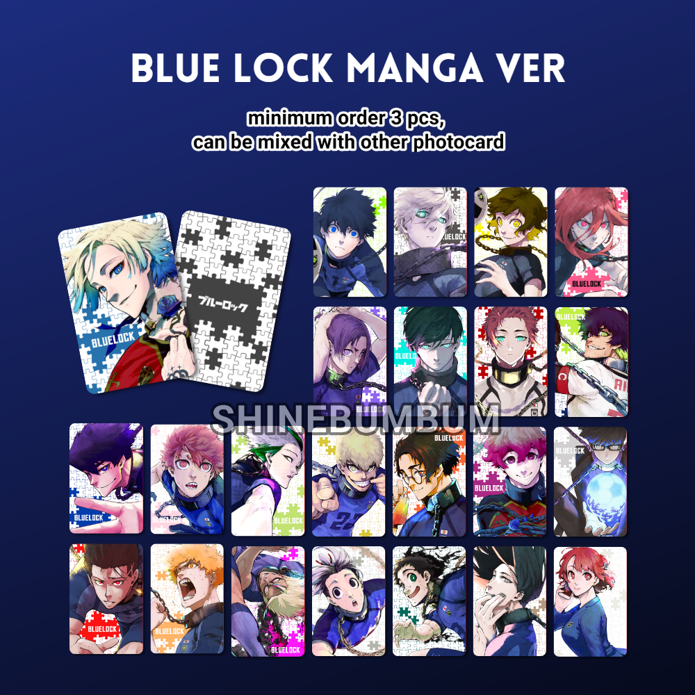 Jual Photocard Blue Lock Manga ver (2 sisi) | Shopee Indonesia