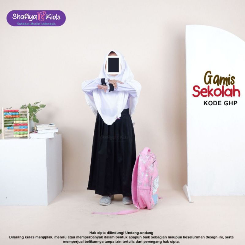 Jual SK GHP Baju Gamis Seragam sekolah dasar SD Hitam Putih Anak ...