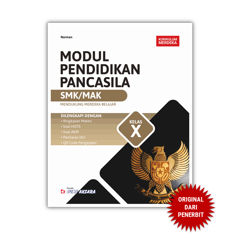 Jual Modul Pendidikan Pancasila Kls X SMK/MAK Kurikulum Merdeka Bumi Aksara | Shopee Indonesia