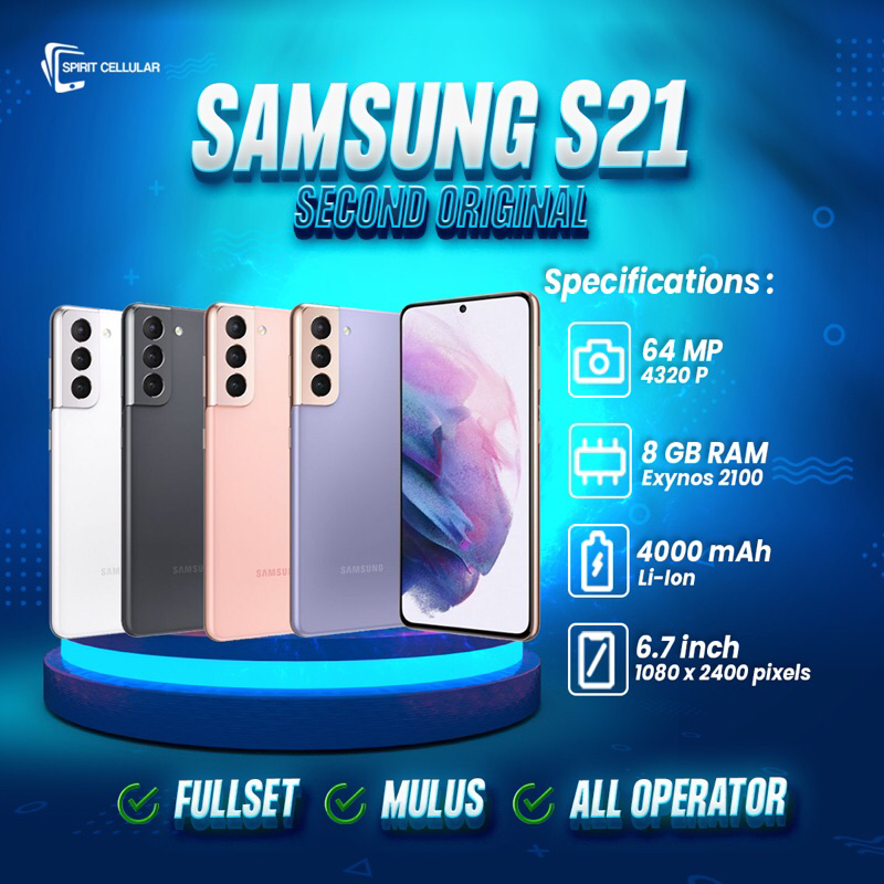 Jual Samsung Galaxy S21 5G 8/128Gb Samsung Second Original 100% Inter Condition Mulus Bergaransi ...