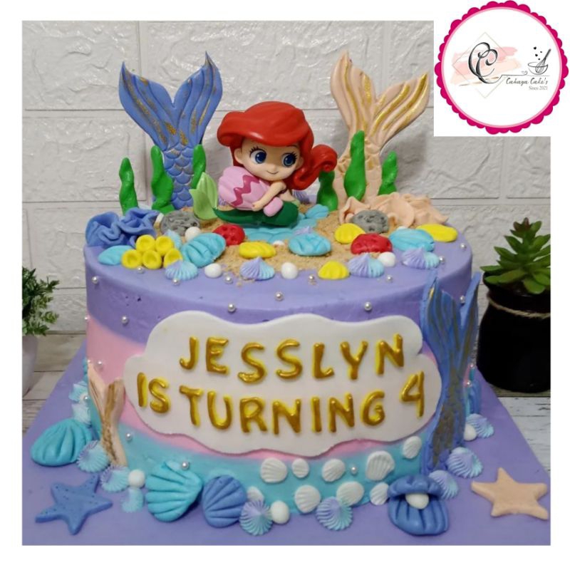 Jual Kue Ulang Tahun Putri Duyung / Mermaid Cake / Kue Ultah Karakter ...