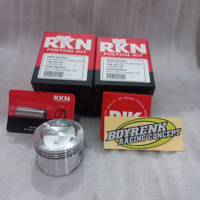 Jual PISTON KIT JUPITER Z XB VEGA R NEW DIAMETER 53.5 54 54.5 55 55.5 ...