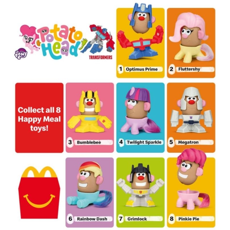 Jual (BARU/SEGEL) HAPPY MEAL POTATO HEAD MY LITTLE PONY TRANSFORMERS MCD MCDONALDS | Shopee ...