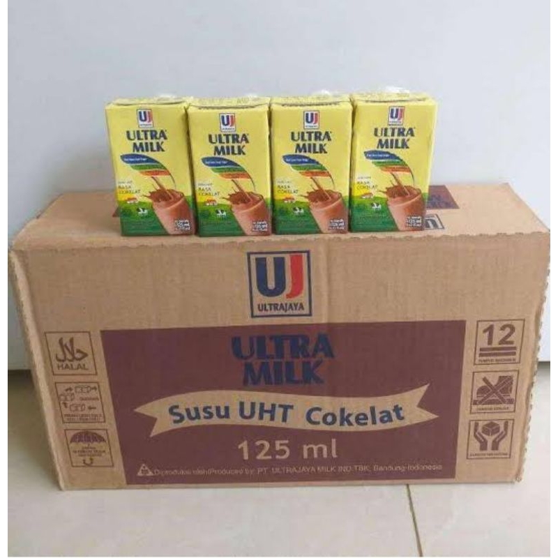 Jual Susu Uht ultramilk 125 ml 1 karton - 40 pcs | Shopee Indonesia