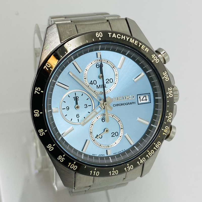 Jual Seiko 8T67-00C0 Chronograph Ice Blue | Shopee Indonesia